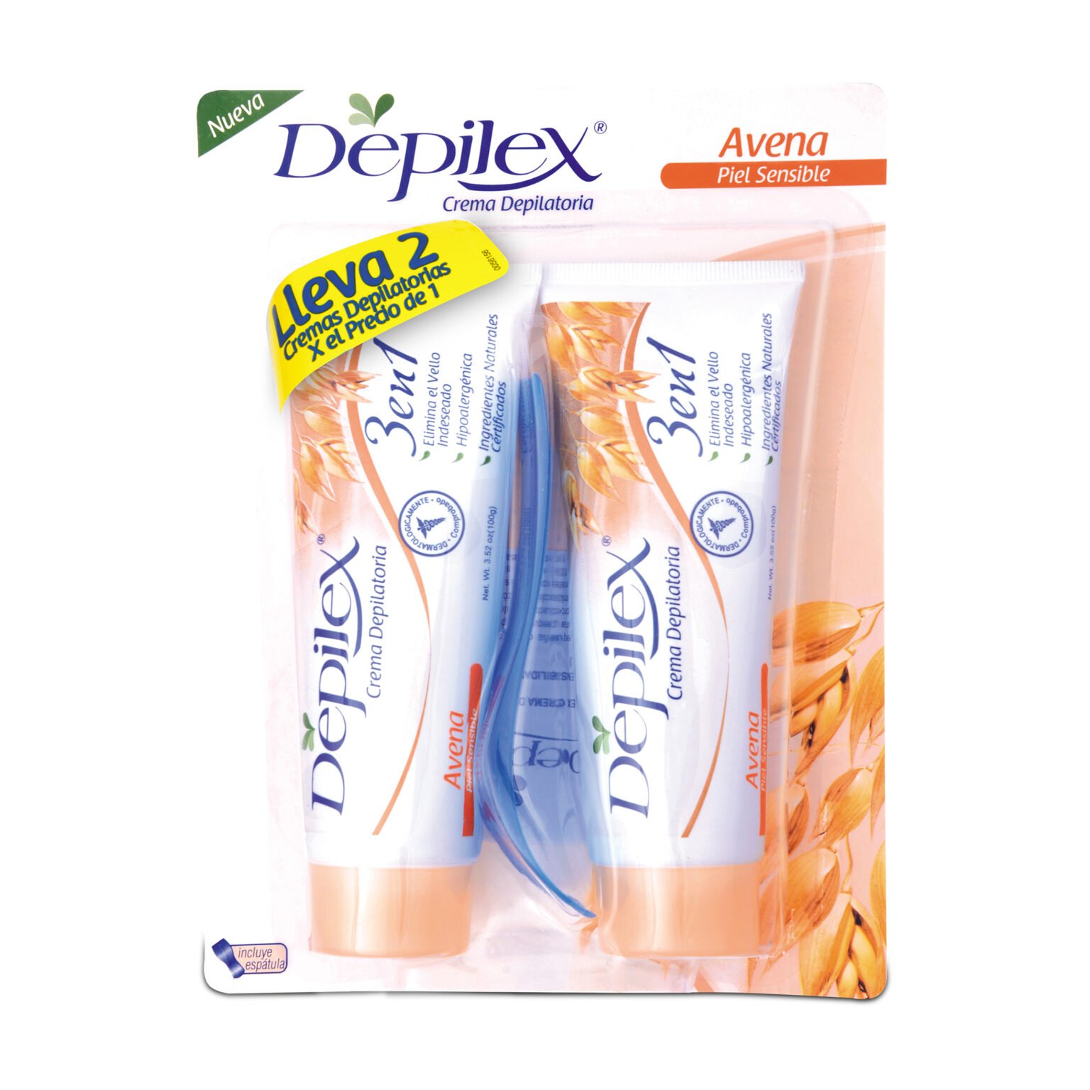 DEPILEX 3 EN 1 AVENA PIEL SENSIBLE 2 TUBOS X 100 GR (BELLEZA EXPRESS ...