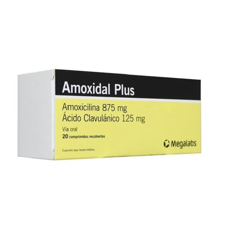 AMOXIDAL PLUS 875/125 MG CAJA X 20 TABLETAS (MEGALABS) - Droguería Ética
