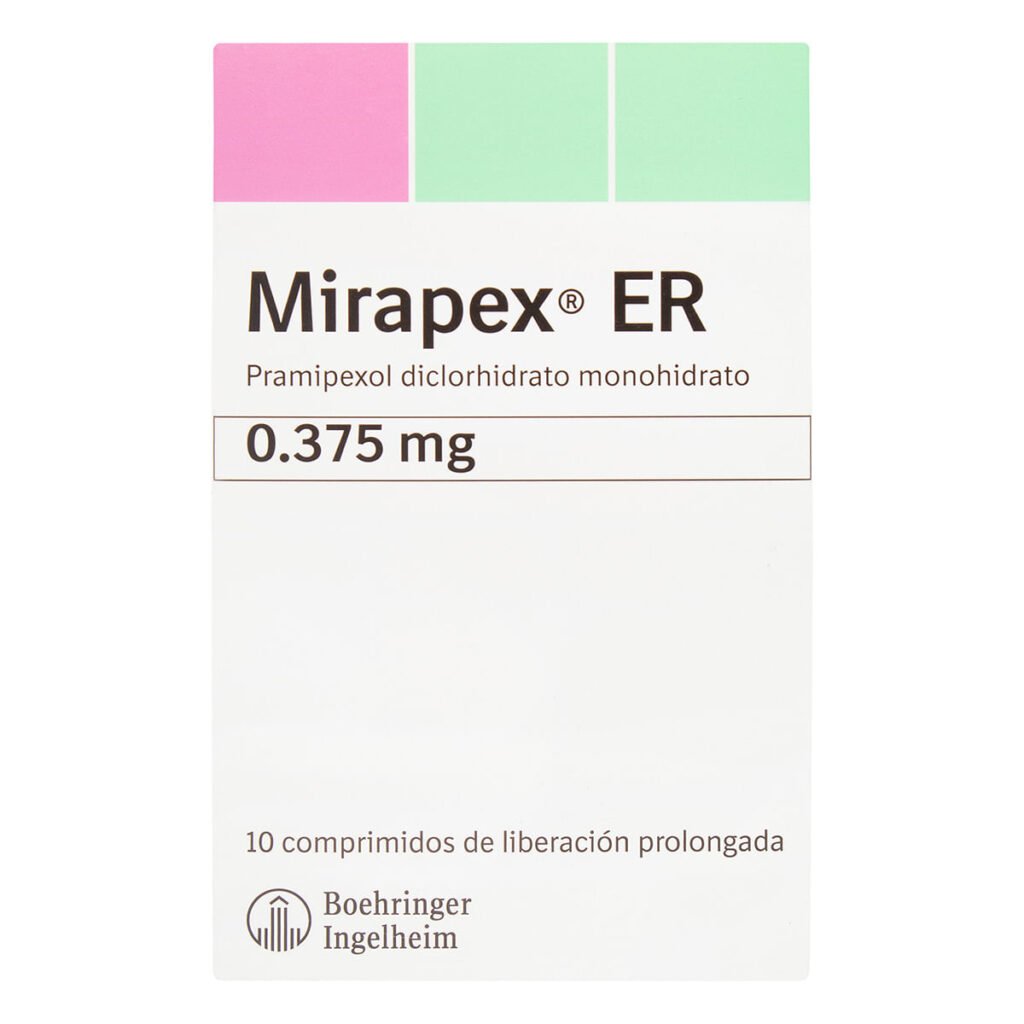 MIRAPEX ER 3 MG CAJA X 10 TABLETAS (BOEHRINGER) - Droguería Ética