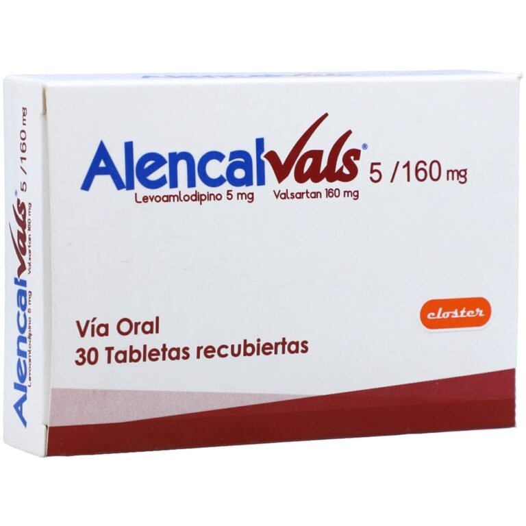 ALENCAL VALS 5/160 MG CAJA X 30 TABLETAS (CLOSTER) - Droguería Ética
