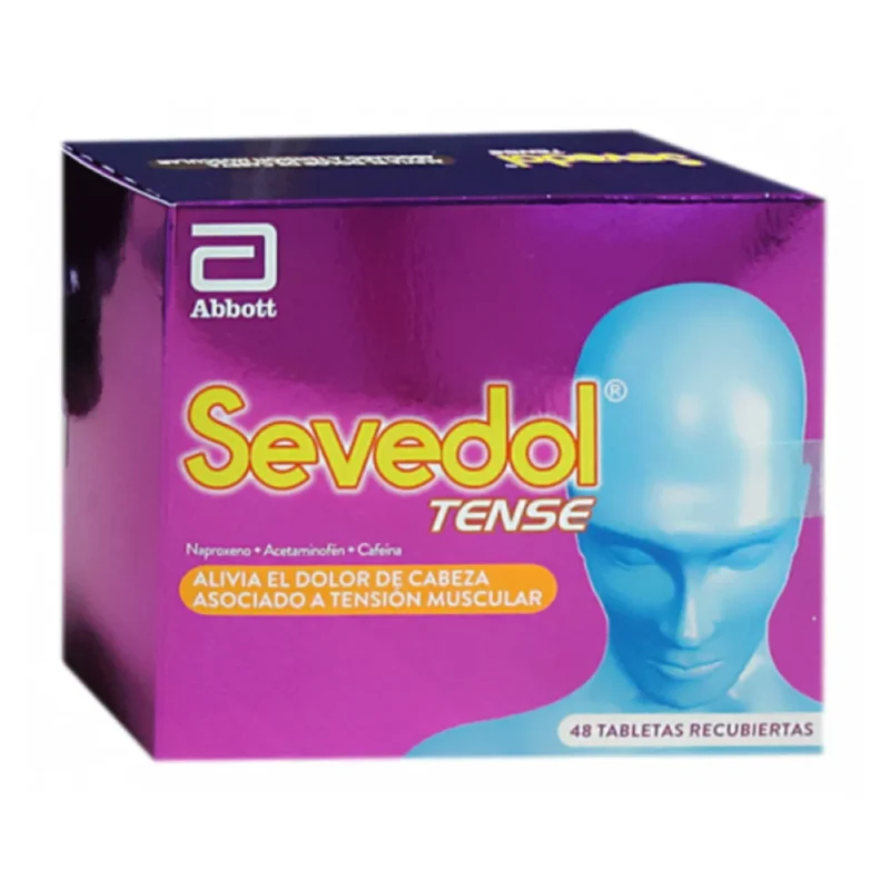 SEVEDOL TENSE CAJA X 48 TABLETAS (ABBOTT LAFRANCOL) - Droguería Ética